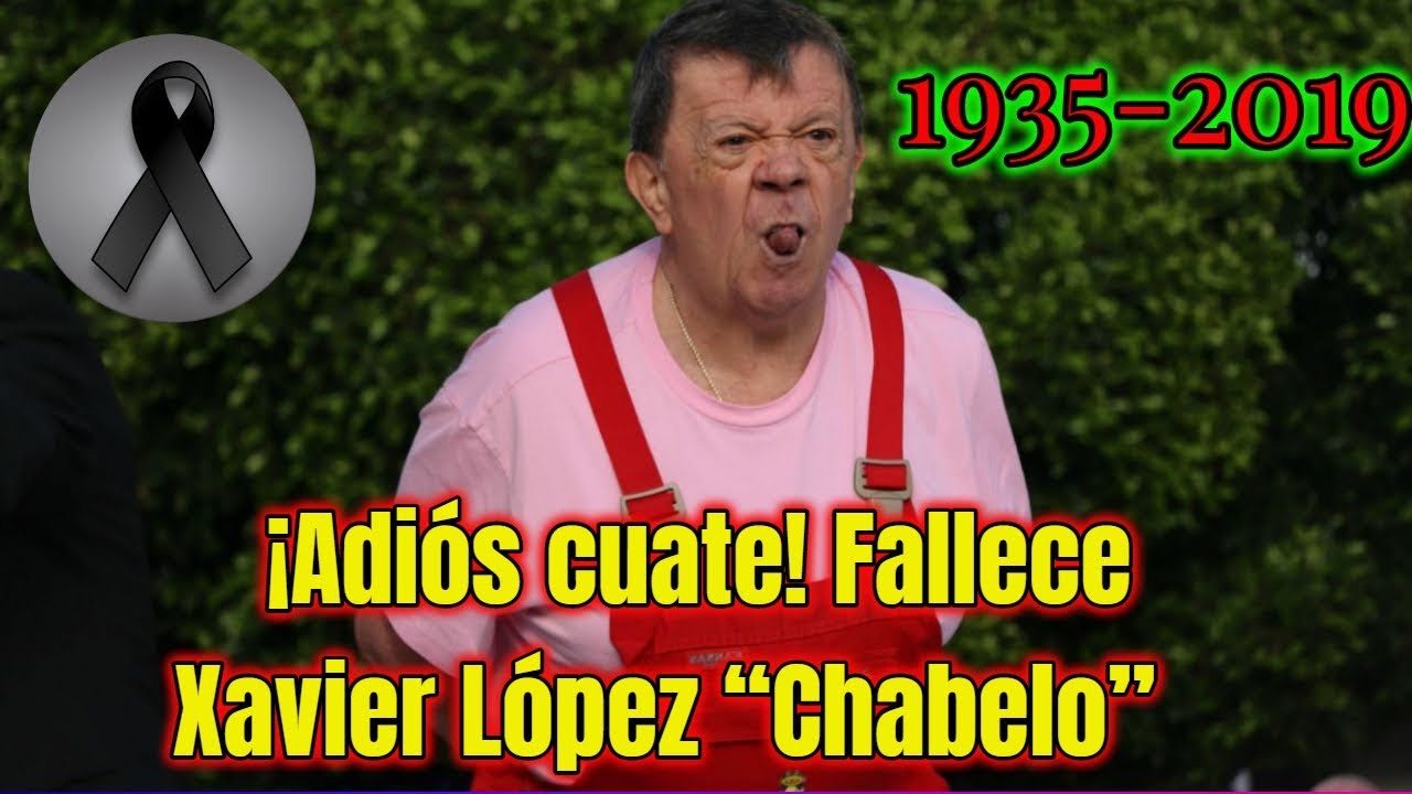 ¡Adiós cuate! Fallece Xavier López “Chabelo HoY ! - YouTube