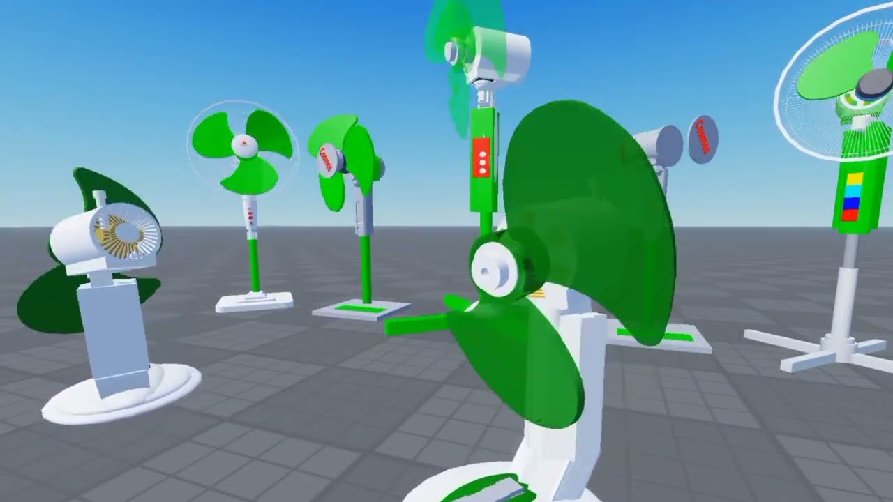 Fan - kipas angin roblox green desk fan - YouTube