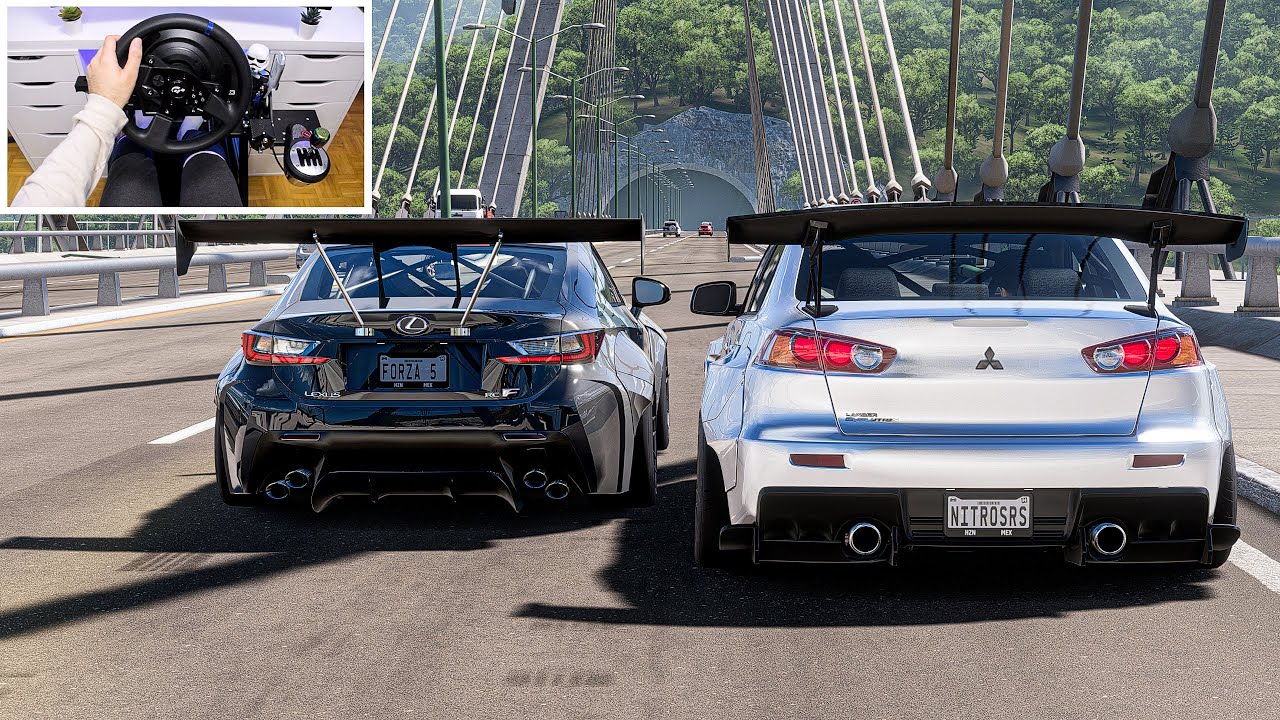MitsuBishi Lancer & LeXus RC F | CONVOY | Forza Horizon 5 ...