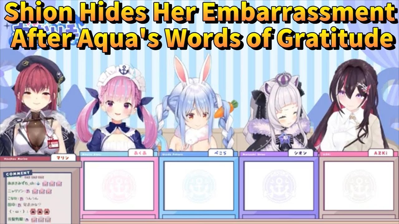 Shion Hides Her Embarrassment After Aqua's Words of Gratitude - YouTube