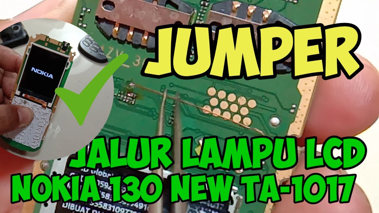 Nokia 130 TA-1017 Lampu lcd Padam - YouTube