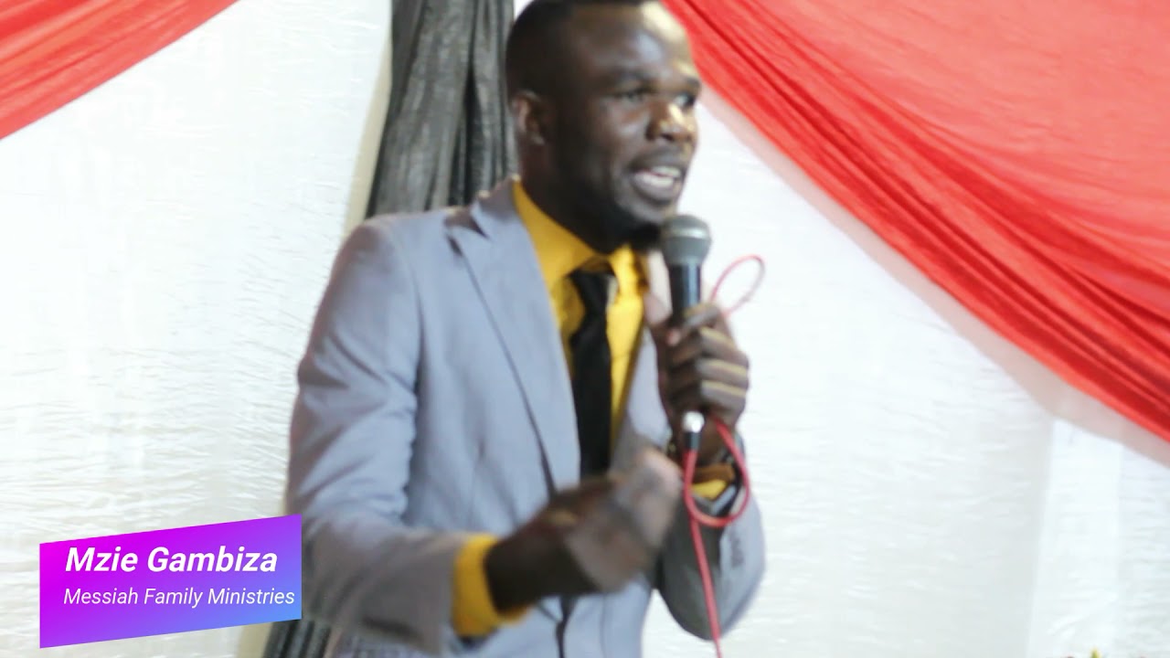 Mzie Gambiza with a sermon that will get you back on your feet ...