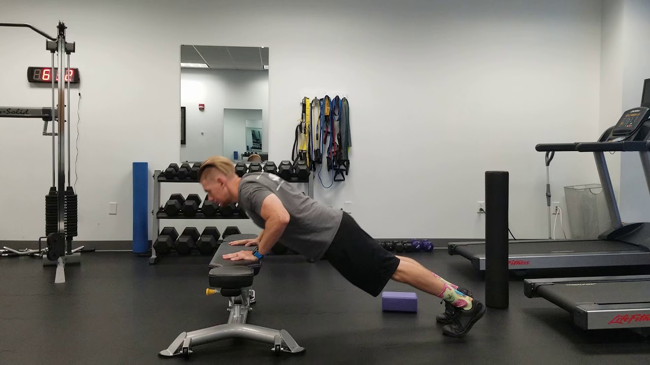 hand elevated pushup - YouTube