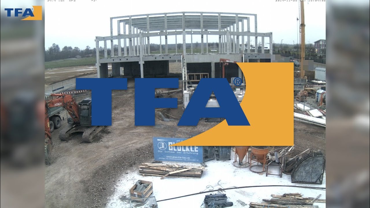 Zeitraffer Aufnahme - TFA Logistik Zentrum / Time lapse recording of ...
