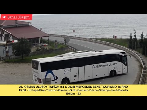 ALİ OSMAN ULUSOY TURİZM 61 S 2028 PLAKALI MERCEDES BENZ TOURISMO İSTANBUL SEFERİ TRABZON OF OTOGAR