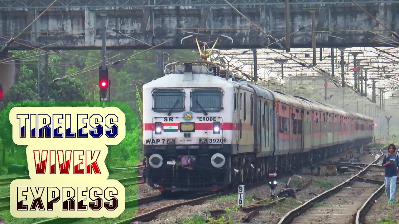 On its 4th day of Journey 😱 Longest Running Vivek Express വിവേക് ...