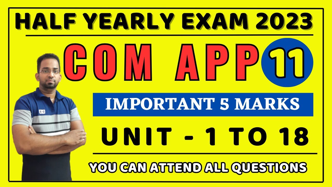 11th Computer Application Important Questions 2023 11th Half Yearly 11th-computer-application-important-questions-2023-11th-half-yearly