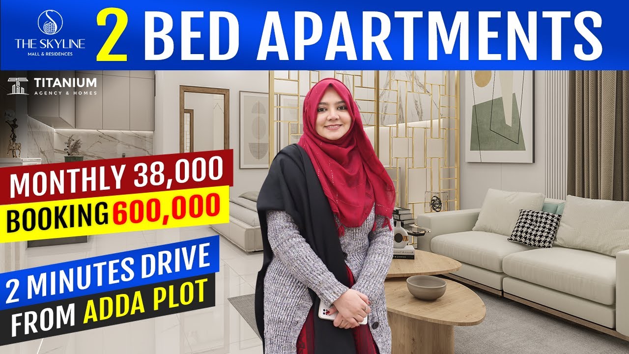 Skyline Apartments | Monthly 36,000 | 2 Minutes Drive From Adda Plot ...