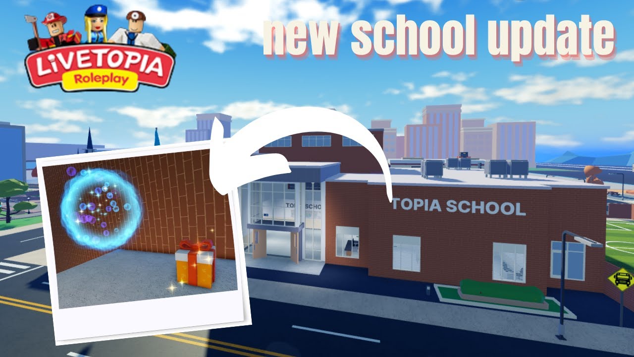 LIVETOPIA NEW SCHOOL UPDATE + SECRET 🏫🎁 // UPDATE 95 //Livetopia ...