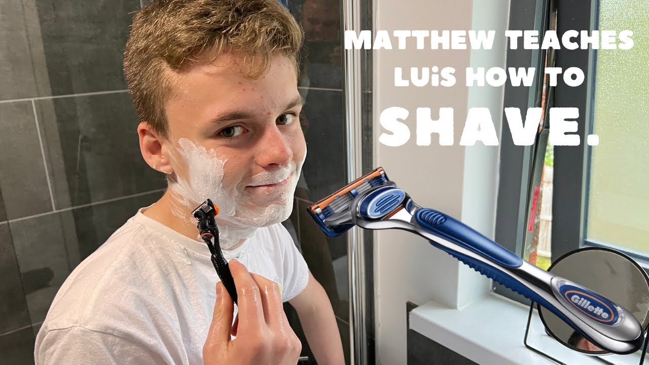 MATTHEW TEACHES LUIS HOW TO SHAVE. 🪒 - YouTube