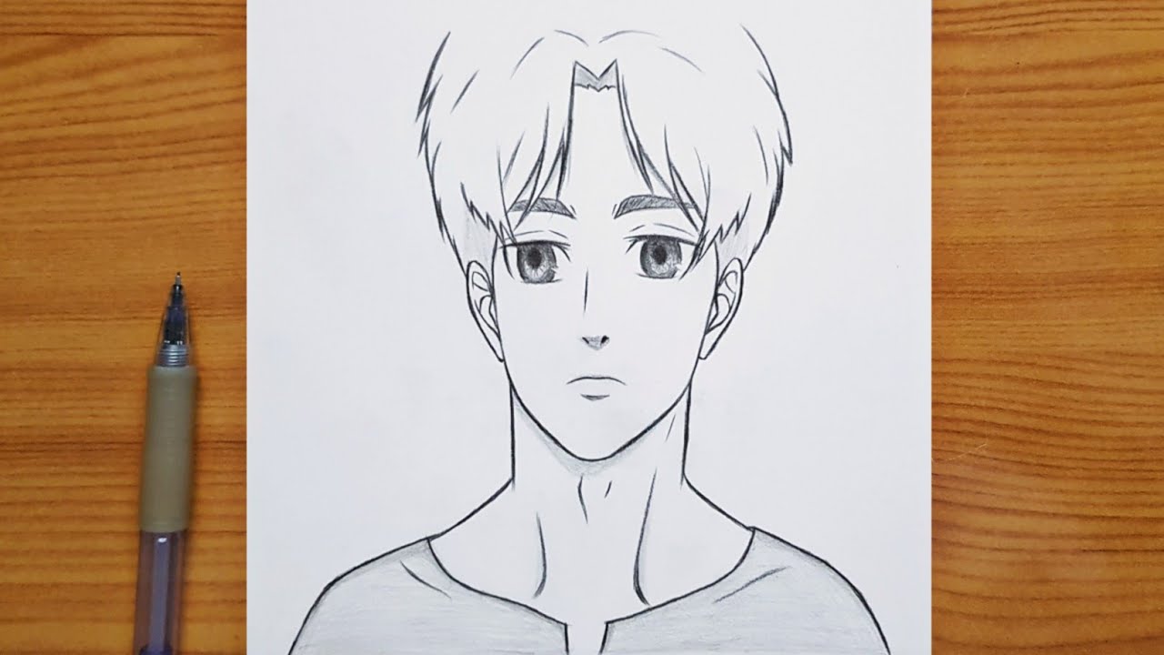 How to draw Eren Yeager | Attack on Titan | Eren step by step | easy ...