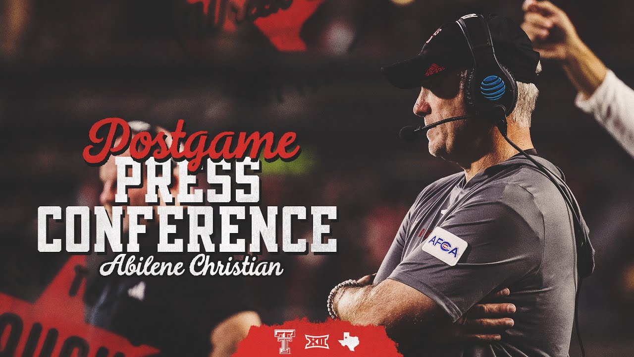 Texas Tech Football vs. ACU: Postgame Press Conference | Aug. 31, 2024 ...