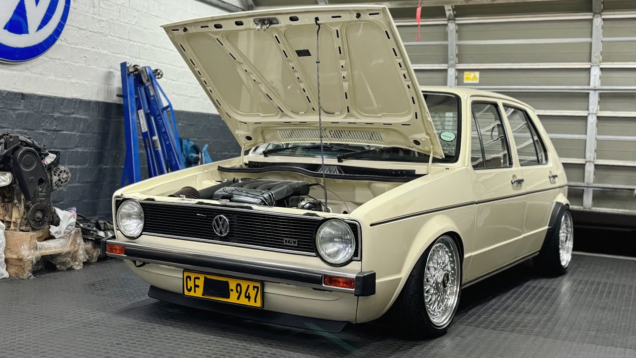 We installed AIR SUSPENSION in one of the cleanest MK1 GOLFS in CAPE ...