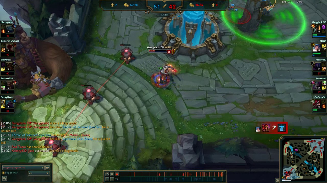 ADC in season 7 LUL Gangplank oneshot -league of legends- - YouTube
