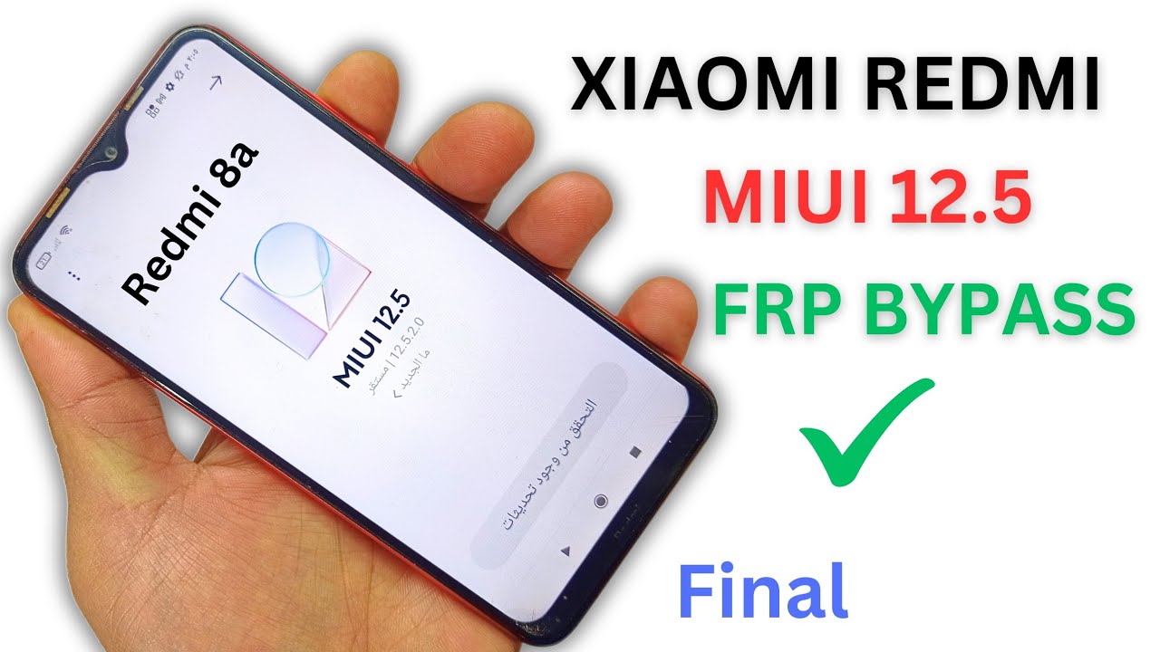 All Xiaomi MIUI 12.5 || FRP Bypass || Redmi 8a Final FRP Bypass - YouTube
