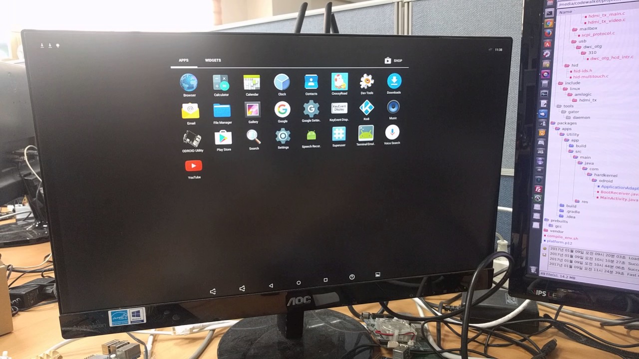 Launch apps via GPIO keys in ODROID(android) - YouTube