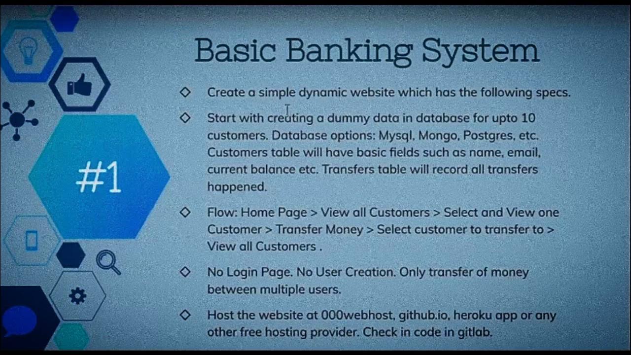 Basic Banking System using HTML CSS JAVASCRIPT - YouTube
