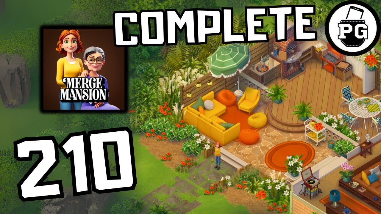 Pool House Patio Area Complete ! 🏡 Merge Mansion - Gameplay Walkthrough ...