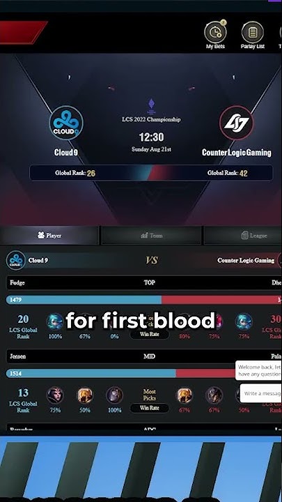 CLG vs Cloud9 had a great outcome! LCS Playoffs - YouTube