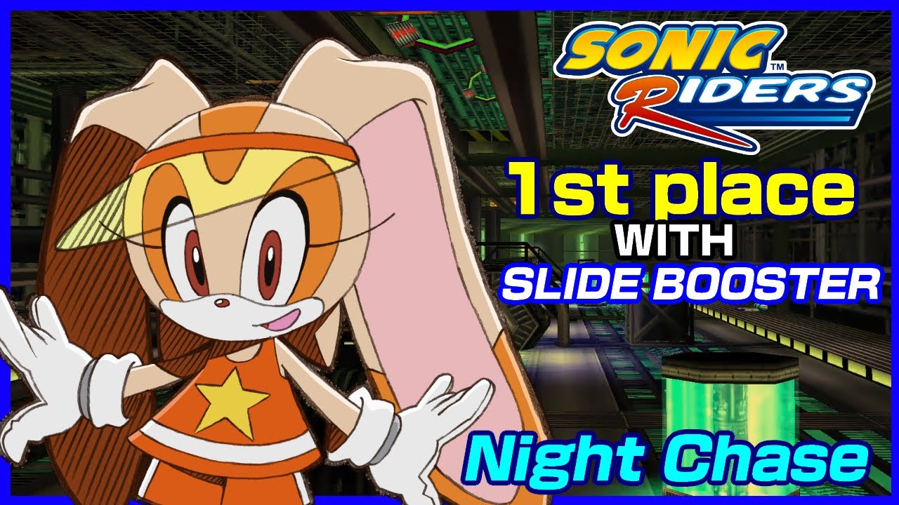 Sonic Riders: Cream and Slide Booster on Night Chase - YouTube