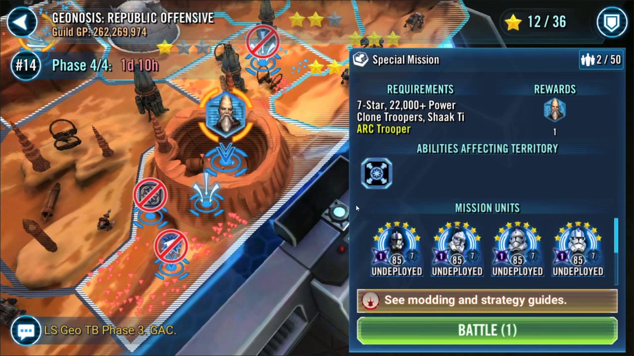 Swgoh Beating KAM mission Live - YouTube