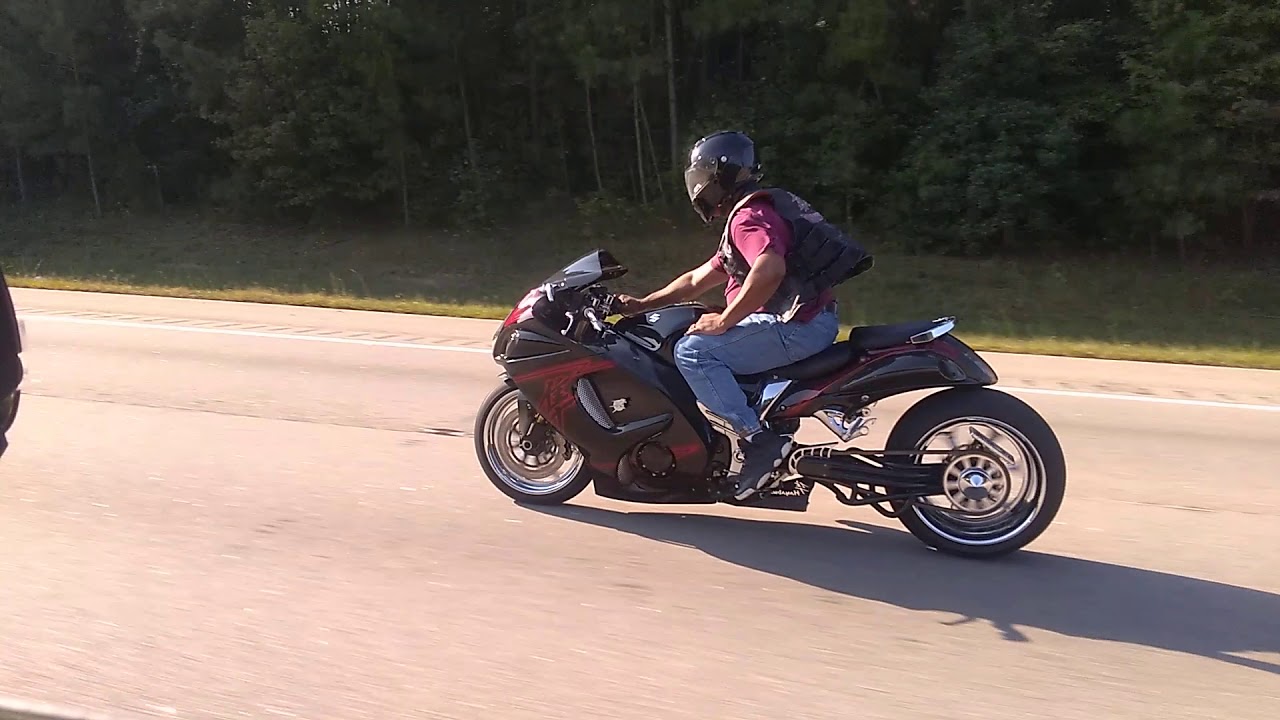 My Dad's Custom Hayabusa with 300 Kit - YouTube