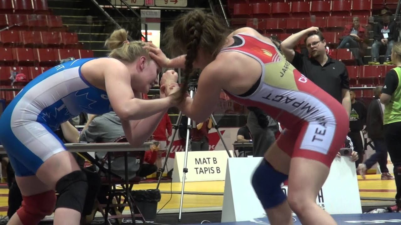 2016 CDN SR NAT FW63kg Taylor Cartwright (Dinos) vs Brooke Jarrett ...