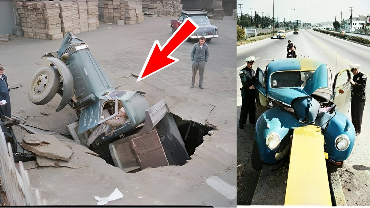 43 Vintage Photos of Car Accidents from the 1920s to 1950s - COLORIZED ...