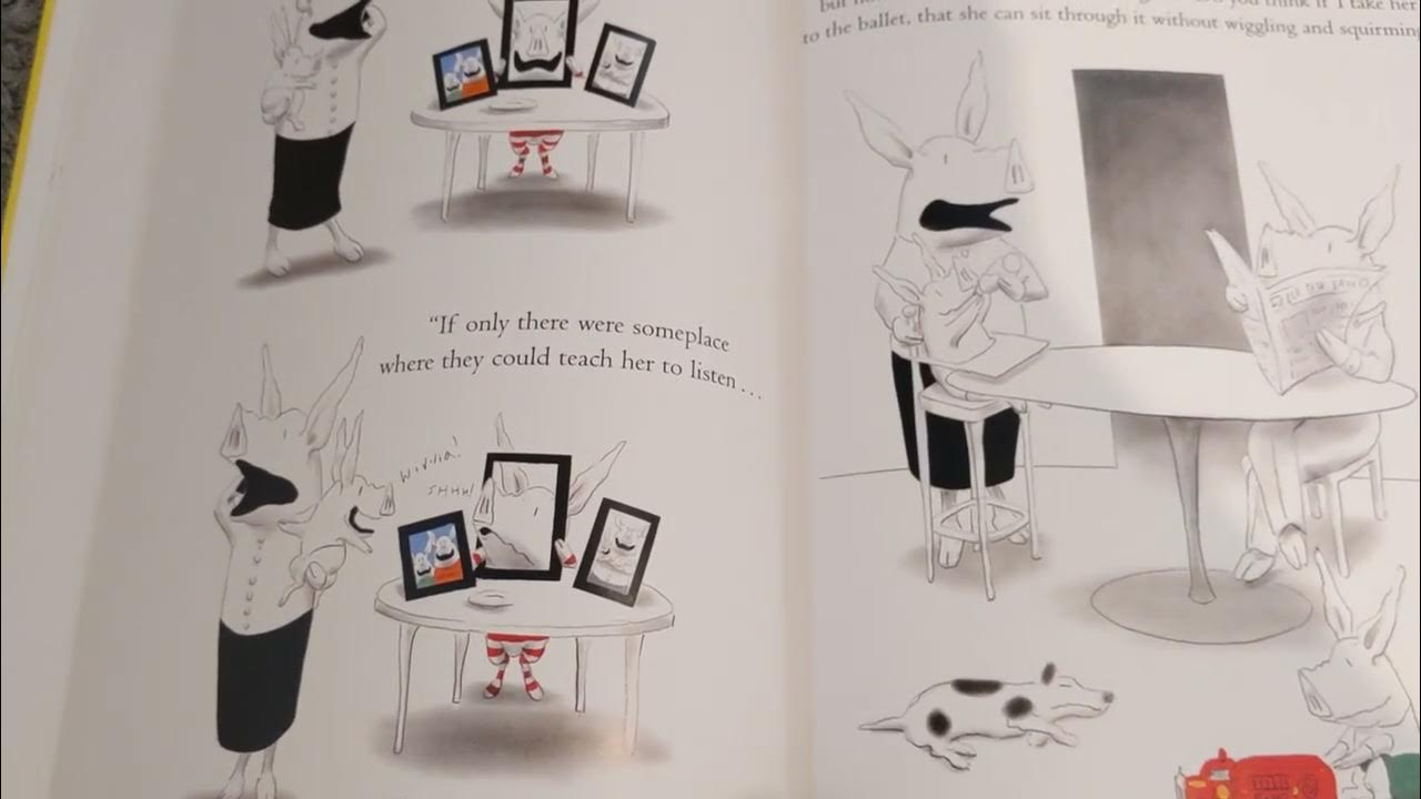 Reading the Olivia The Spy book - YouTube