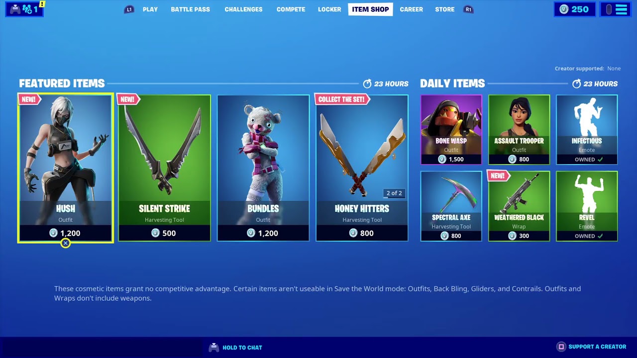 FORTNITE New items in the STORE today Dec 6 2019 - YouTube