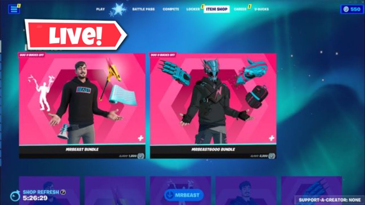 New Mr. Beast Skin? |Live New Season - YouTube