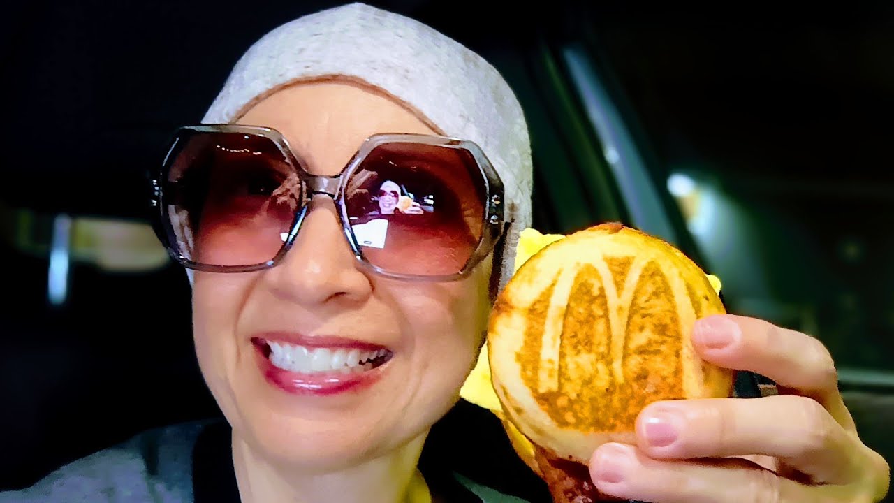 ASMR 🥞 🍳 Trying the #McGriddle Sandwich at #McDonalds - YouTube