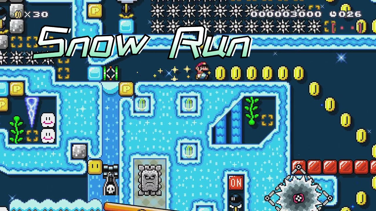 Super Mario Maker 2 - Snow Run! - YouTube