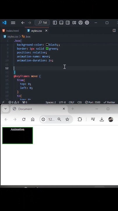 Css Animation Part 2π§βπ»π Codewithimraan Coding Shorts Youtube