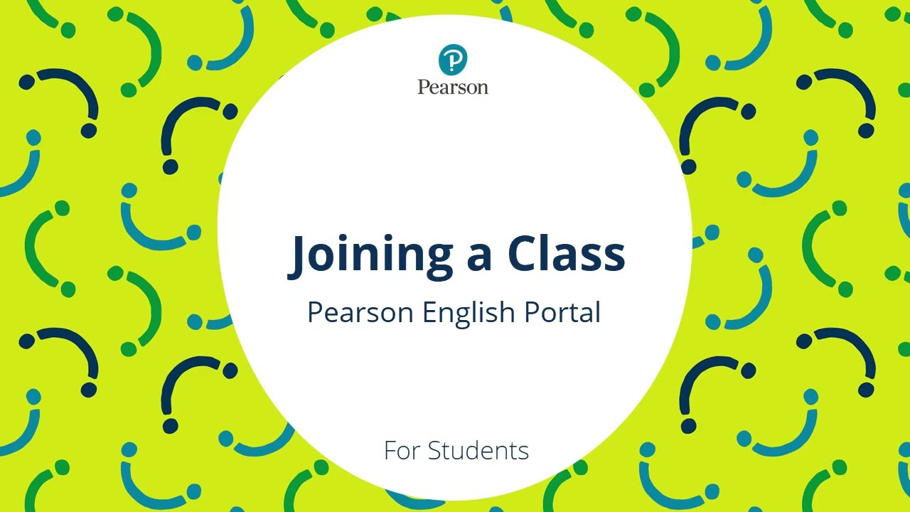 Pearson English Portal for Students Joining a Teacher's Class - YouTube