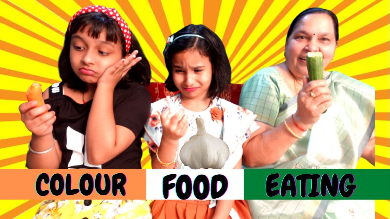 Color food eating challenge | #LearnWithPari #learnwithpriyanshi - YouTube