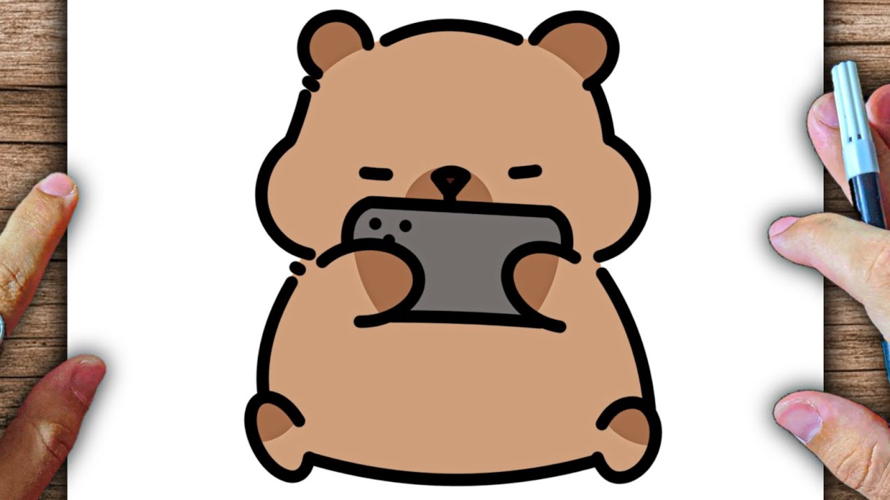 CÓMO DIBUJAR UN CAPIBARA - YouTube