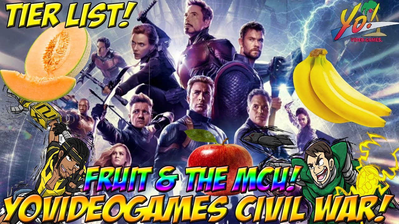 YoVideogames Civil War Tier List! Fruit & The MCU! Kenny vs Simms ...