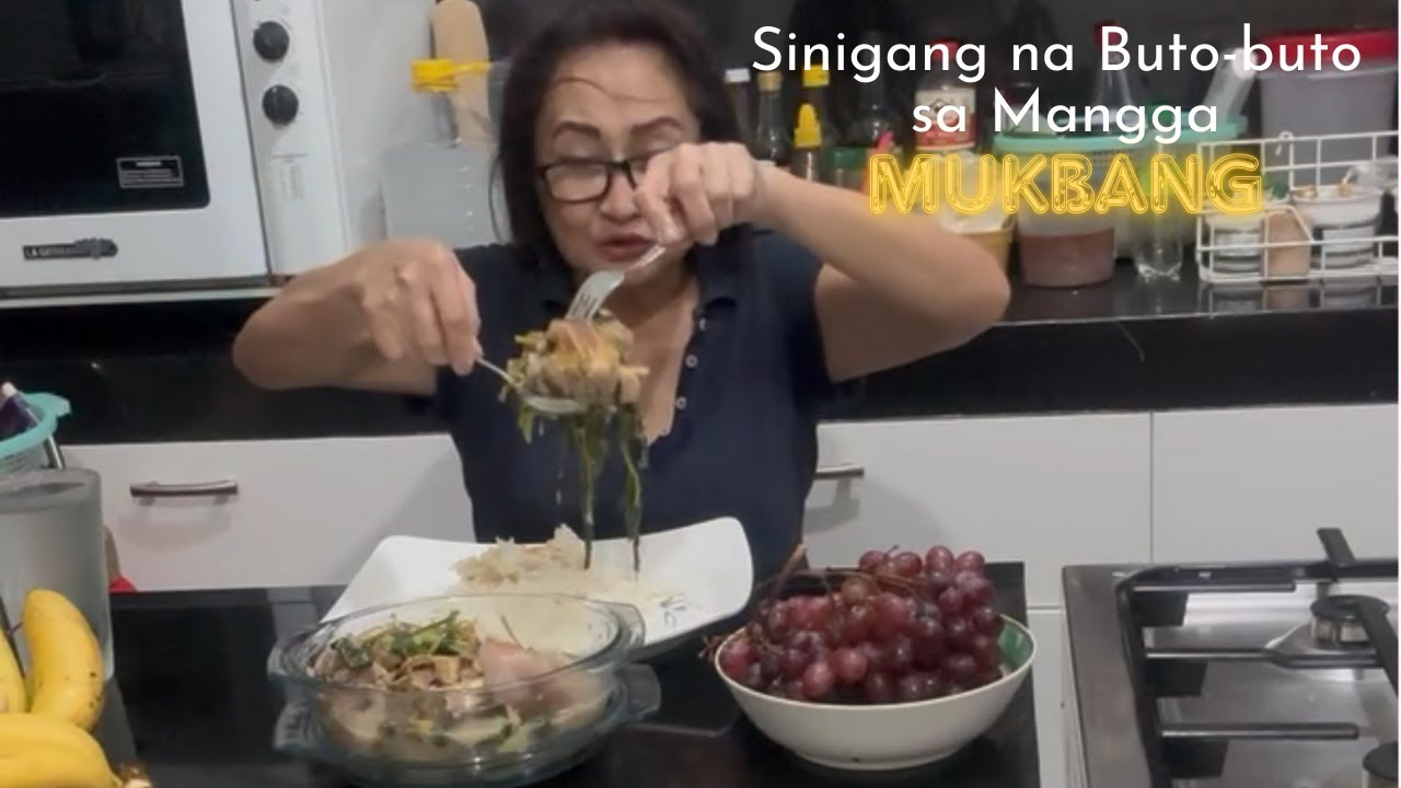 Mukbang Sinigang na Buto-buto sa Mangga - YouTube