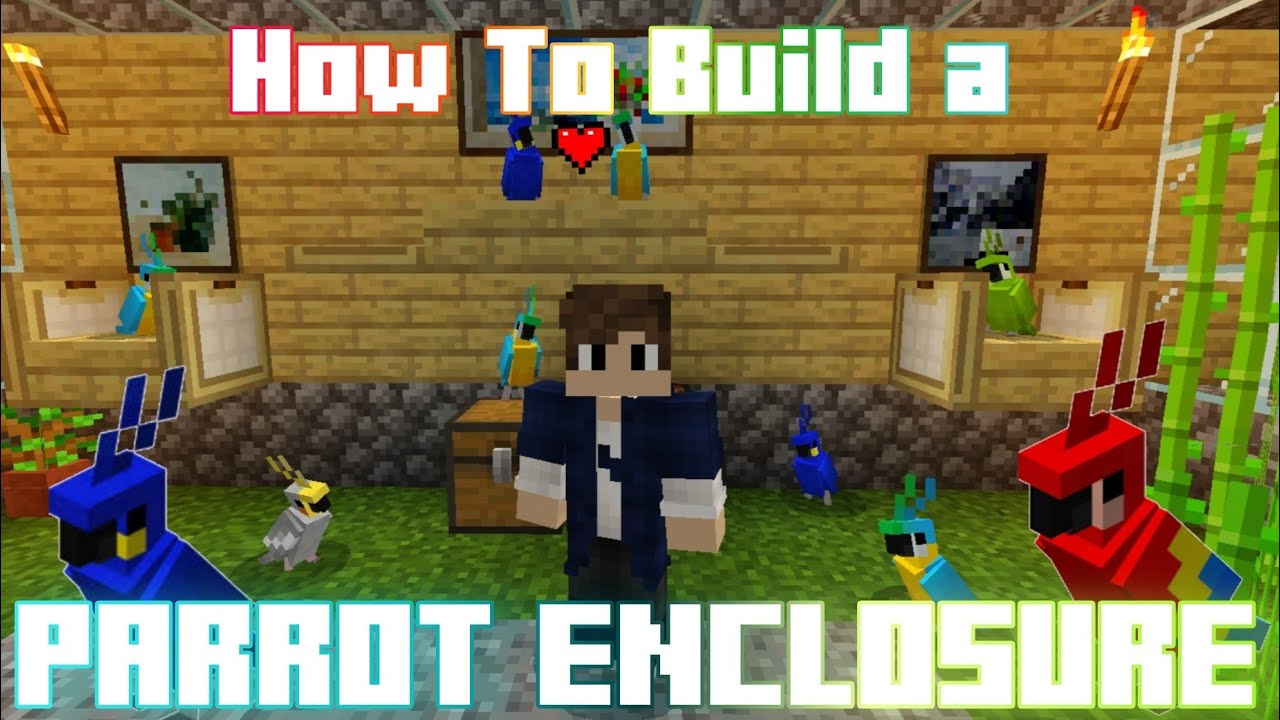 How To Make A Simple Parrot Enclosure | Minecraft Tutorial - YouTube