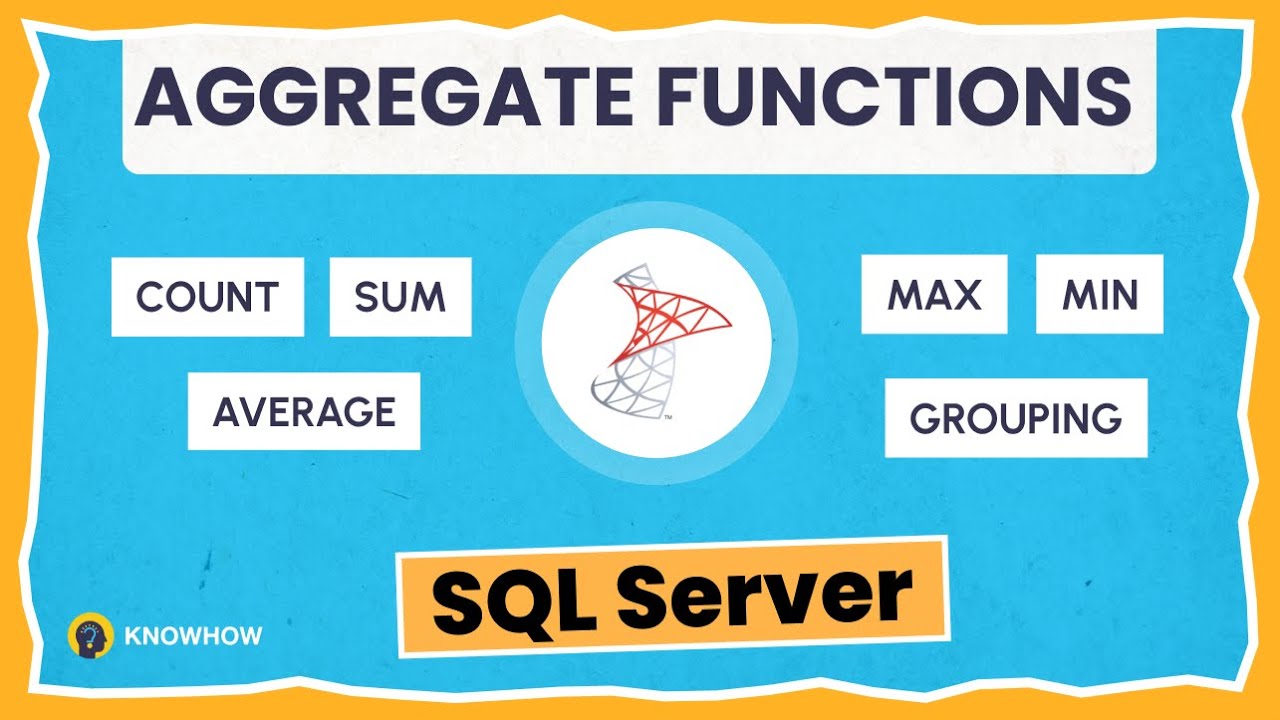 SQL Aggregate Function: COUNT, SUM, MAX, MIN, AVERAGE - YouTube