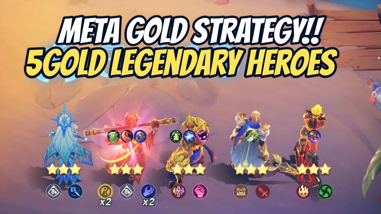 Unlimited Legendary Heroes Trick!! Best Gold Strategy Magic Chess ...