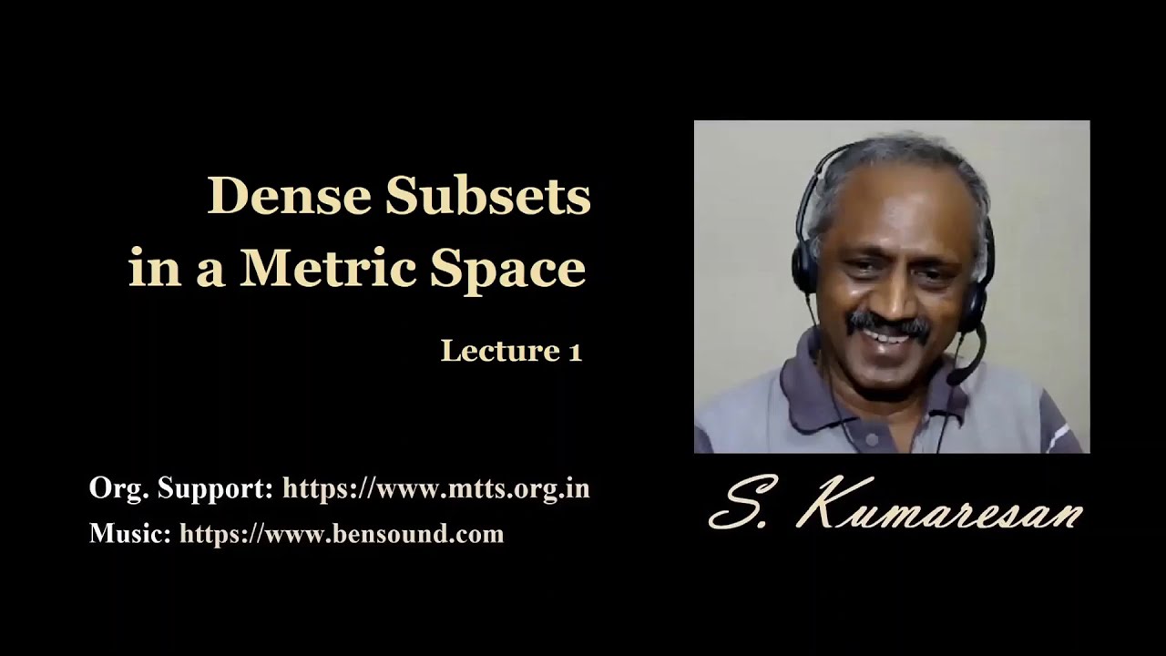 Dense Subset in a Metric Space - 1 - YouTube