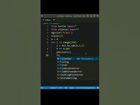 Wonderful graphics design by mobile python | Python for beginners | Python coding status | # ...