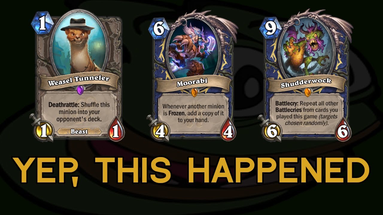 Weasel Tunneler/Moorabi Armorwock Shaman | Galakrond's Awakening | Wild ...