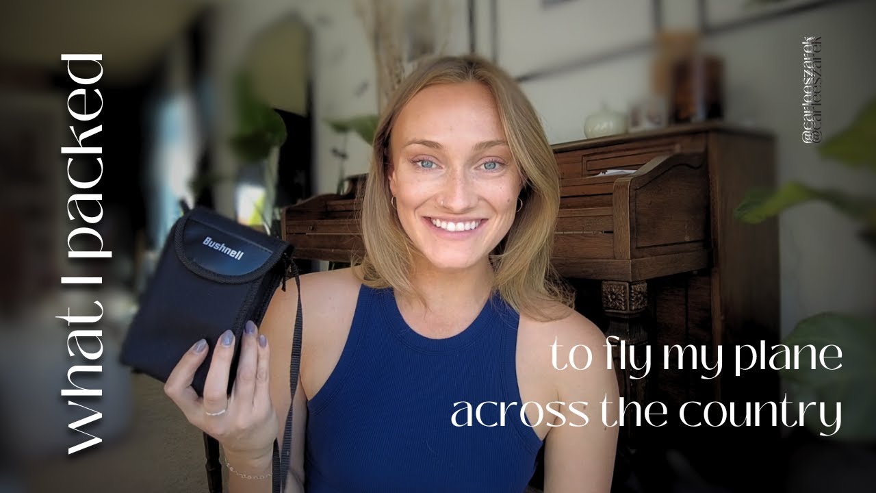 what I brought with me to fly my plane across the country - YouTube