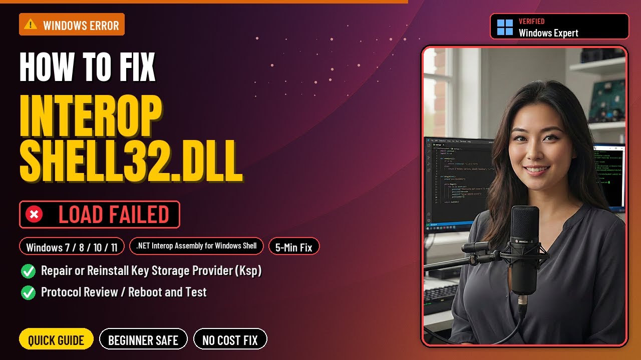 Fix shell32 Interop Error! - YouTube