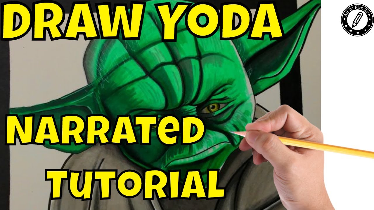 Draw Star Wars Character Yoda|Full colour drawing tutorial|Winson and ...