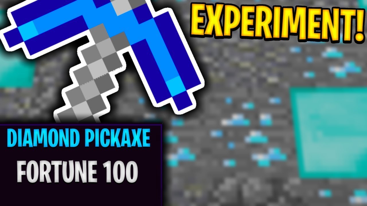 FORTUNE 100 PICKAXE EXPERIMENT | Minecraft SkyBlock - YouTube