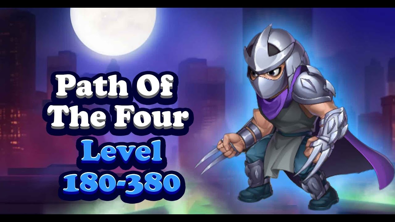 Level 180-380 Path Of Four Boss | Hero Wars Ninja Turtles Event - YouTube